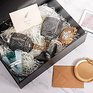 Luxury Large Black Gift Box Set with Magnetic Lids,12.6x9.2x4.2'' Collapsible Square Big Gift Boxes for Presents Contain Card Shredded Paper Filler Bouquet for Proposal Birthday Graduation Christmas