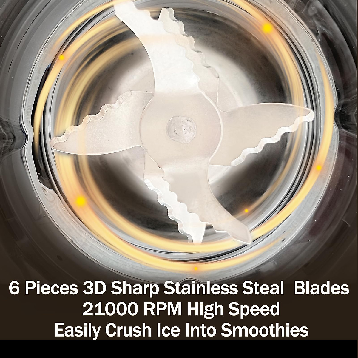 MoJone Powerful Kitchen blender, Ice Crusher Mixer, 1.5LG 50oz Glass Jar, 6 pieces 304 stainless steel blades,21000RPM high speed,ABS Body safely blending with longer lifespan (red)