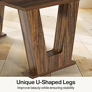 Tribesigns 63-Inch Wood Executive Desk, Large Office Computer Desk, Industrial Simply Style Study Writing Desk Business Workstation for Home Office