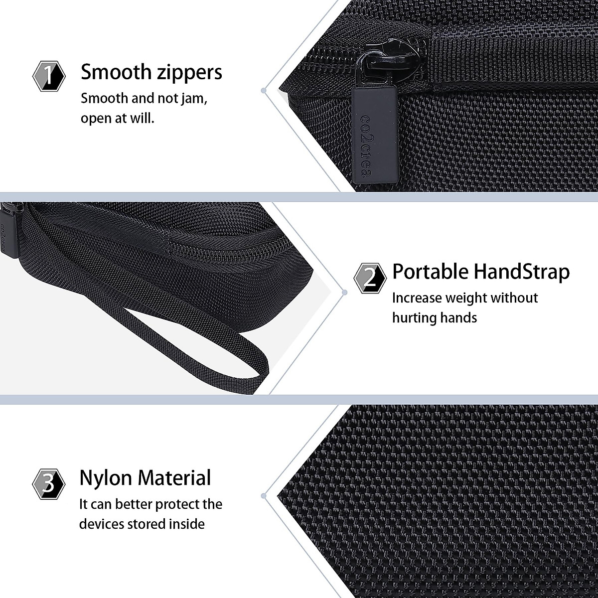 co2CREA Hard Case Compatible with Anker 3-in-1 Cube MagSafe Charger 15W Max Fast Charging Foldable Wireless Charger