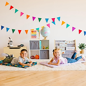 Wildkin Kids Nap Mat Cover – Soft, Sewn-in Flap, Durable & Fits 1.5" Vinyl Sleep Mats - Pink and Gold Stars