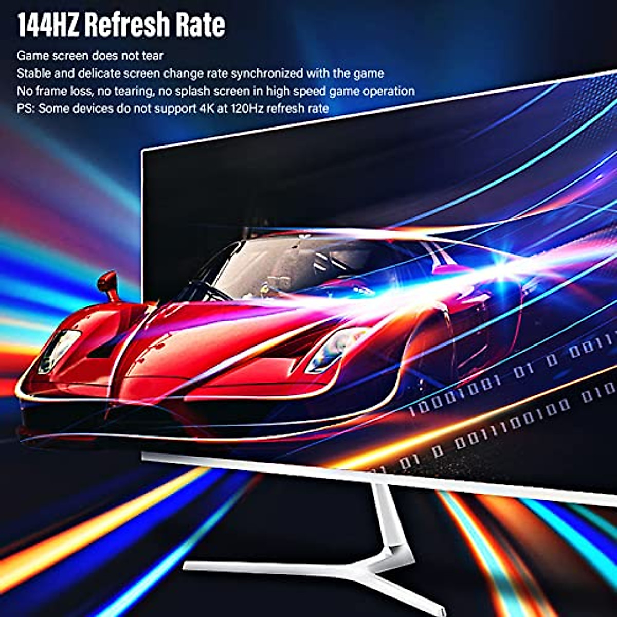 Video Adapter Cord, DisplayPort To HD Multimedia Interface Cable Distortion Free Small 48Gbps Support HDR 3D 8K Male To Female for PC for TV