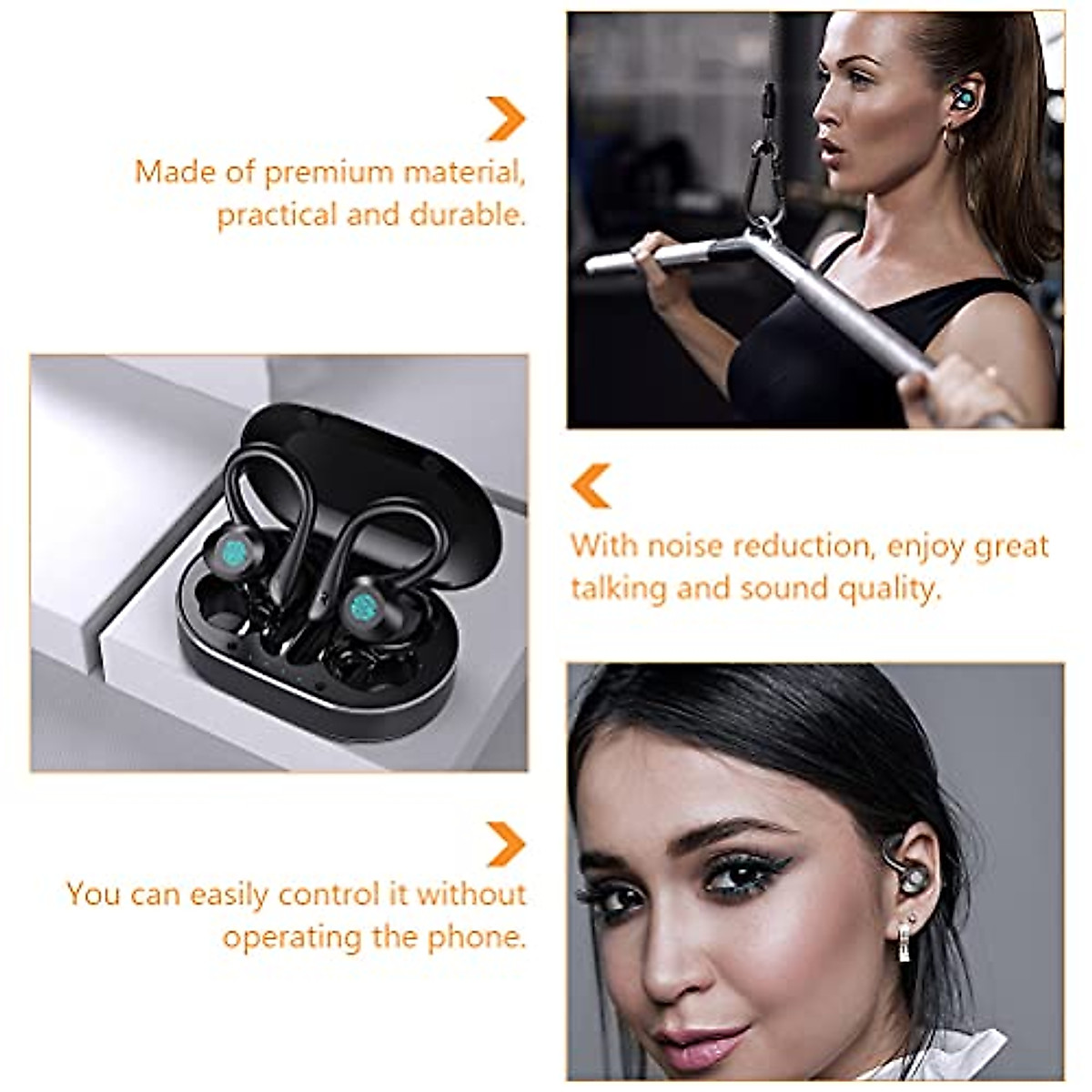 5. 1 ANC Wireless Headphone Portable Noise Cancelling Wireless Headset (Black) Gifts for Men Women