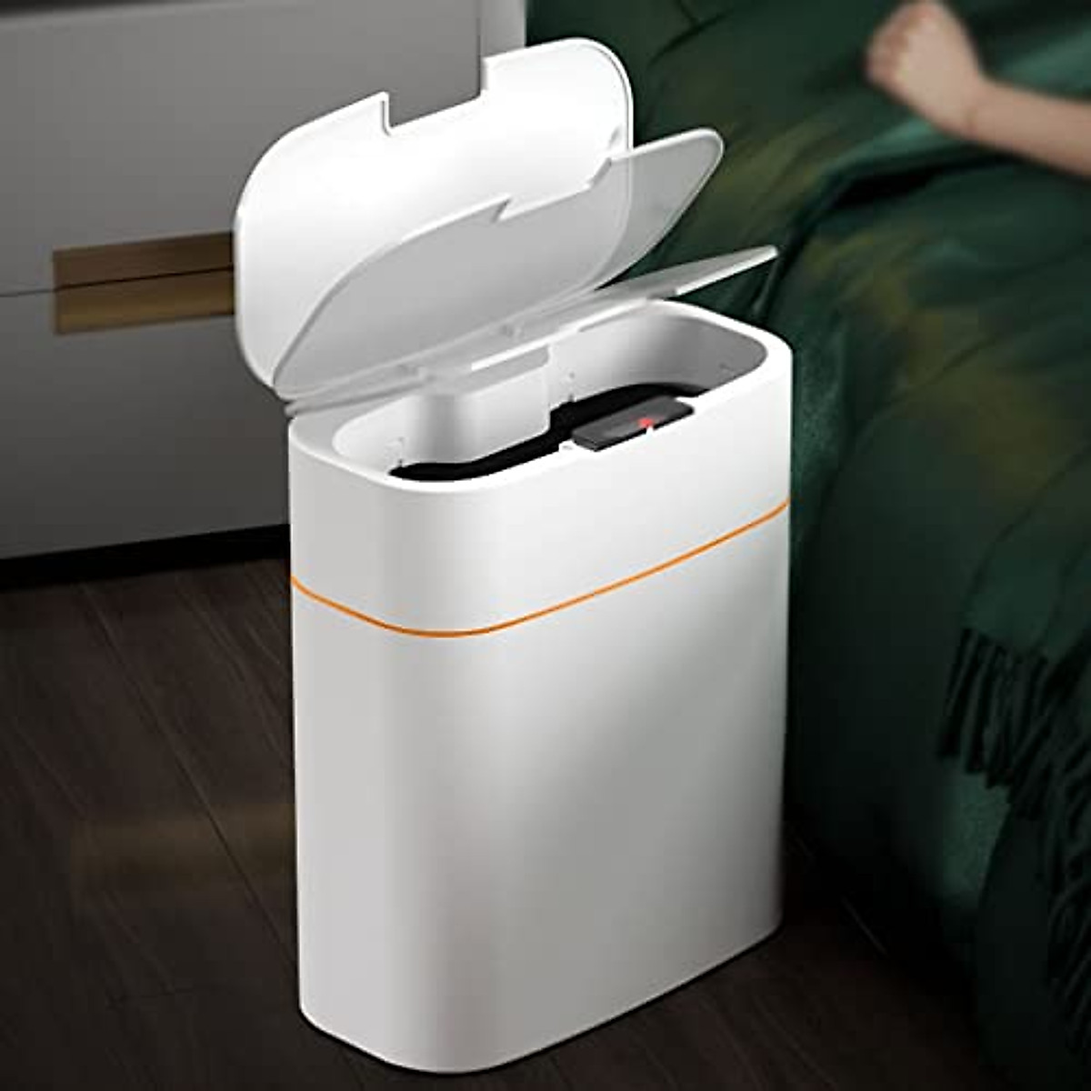 CZDYUF Smart Sensor Rechargeable Automatic Trash Can Kitchen Living Room Bathroom Home Induction Garbage Bin
