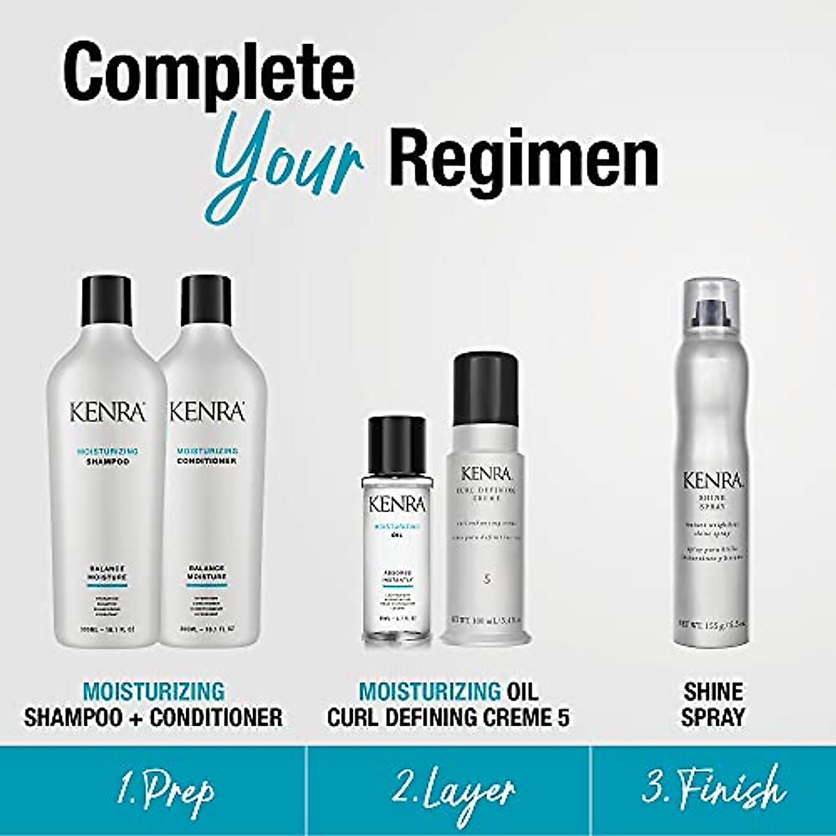 Kenra Moisturizing Shampoo | Balance Moisture | Hydrates For Smooth, Soft, & Shiny Hair | Improves Manageability By Over 50% | Increases Softness & Shine | All Hair Types | 33.8 fl. Oz (Set)