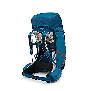 Osprey Atmos AG LT 65L Men's Backpacking Backpack, Night Shift/Scoria Blue, L/XL
