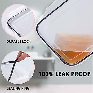 Fruit Storage Containers For Fridge Organizer Vegetable Fresh Food Keeper Produce Saver Refrigerator Reusable 4 Pack Box Multi-Size Large Capacity with Lid & Colander for Home Kicthen Travel Set