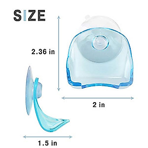 Suction Cup Razor Holder for Shower Wall - 2Pcs Razor Hooks for Shower Wall - Bathroom Shaver Holder for Shower Hooks for Wall Men Razor Shower Holder - Women Shower Razor Holder Suction Cup