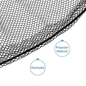 MECCANIXITY Electric Fan Dust Cover 16 Inch Lace Decor Washable Dustproof Guard Mesh Net for Protection, Black Pack of 3