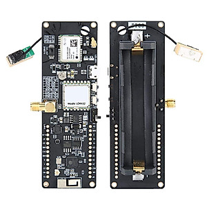 ASHATA ESP32 915Mhz WiFi GPS Module, TTGO T-Beam Development Board, 4MB Flash, Bluetooth, NEO-6M Global Positioning System