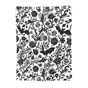 Goth Bat Blanket Soft Warm Lightweight, Gothic Halloween Throw Blanket Cozy Plush Warm Blankets for Adults Teens Pet 40x50 for Sofa Bed