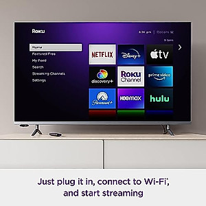 Roku Express (New) | HD Roku Streaming Device with Simple Remote (no TV Controls), Free & Live TV, Includes Cleaning Cloth and Carrying Pouch