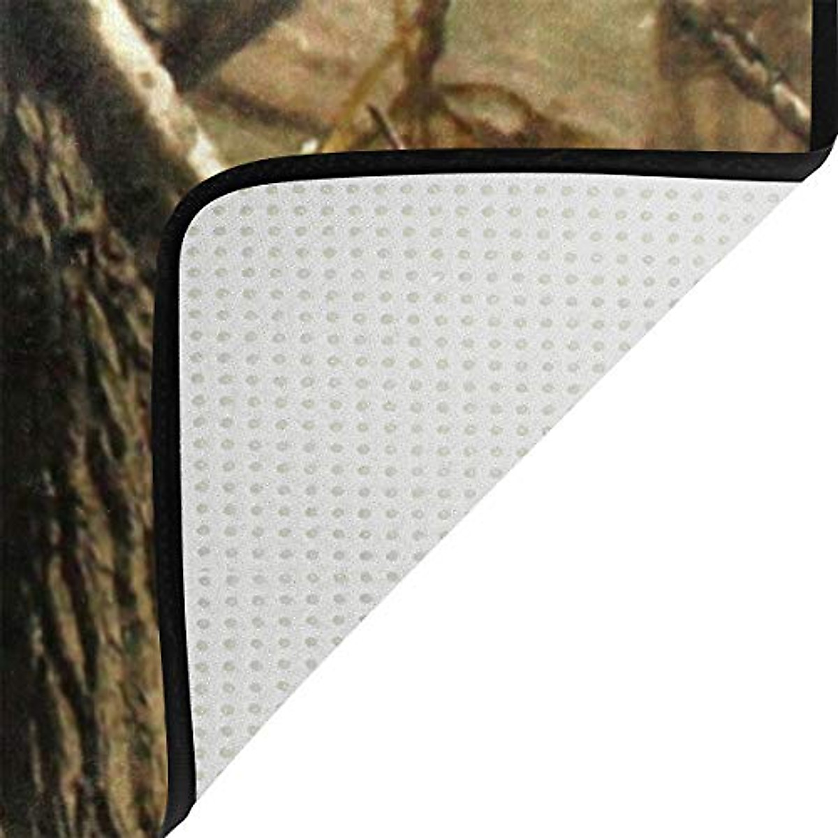 Hunting Camo Area Rug 5'x 7', Educational Polyester Area Rug Mat for Living Dining Dorm Room Bedroom Home Decorative