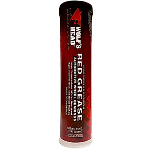 Wolf's Head Red Grease NLGI #2 (836-88301-91) 14 Oz Tube, Pack of 10