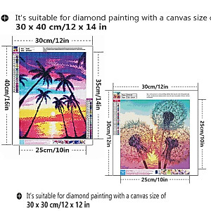 VAVCASE 2PCS diamond art painting Frames 12x16 in & 30x40 cm diamond art painting,Pictures or Photos 5D diamond art painting Art Frame for Wall Window Door (2 Pack)