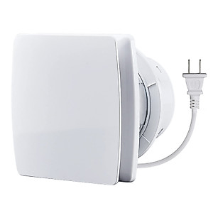 Allvent Exhaust Fan 4" Home Ventilation Fan Window and Wall Mount Vent Fan for Kitchen Bathroom Workshop Garage (110v/12W/White)