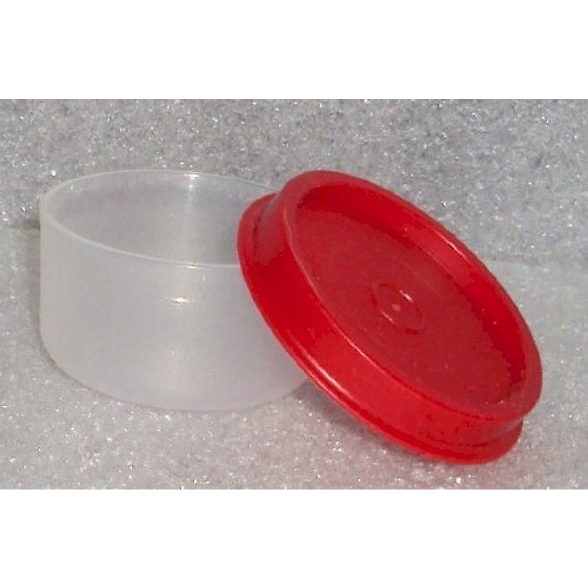Tupperware Smidget Tiny Bowl/Pill Keeper Sheer with Red Seal