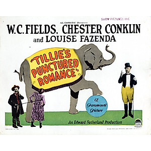 Posterazzi Tillie'S Punctured Romance Title Card W.C. Fields 1928 Movie Masterprint Poster Print, (28 x 22)
