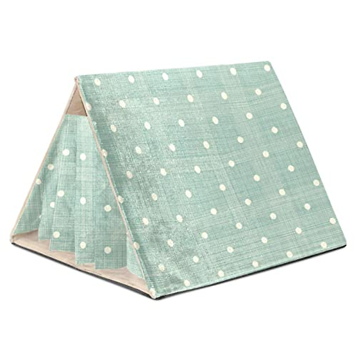 enheng Small Pet Hideout Geometric Retro Polka Dot Hamster House Guinea Pig Playhouse for Dwarf Rabbits Hedgehogs Chinchillas