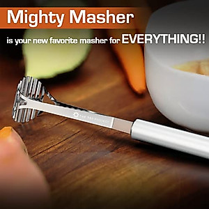 Mighty Masher – Stainless Steel Baby Food Masher | Mini Avocado Masher, Stainless Steel Potato Masher | Food Masher Tool, Baby Food Smasher | Egg, Rice, Fruit smasher for baby