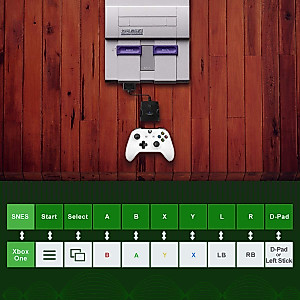 Intec Gaming SNES Converter-Support PS5/PS4, Xbox One, Switch Pro Wire-Less Controller Play Retro Console, Consoles Adapter for Super Famicom Console(Not Compatible with Xbox Series X/S Controller)