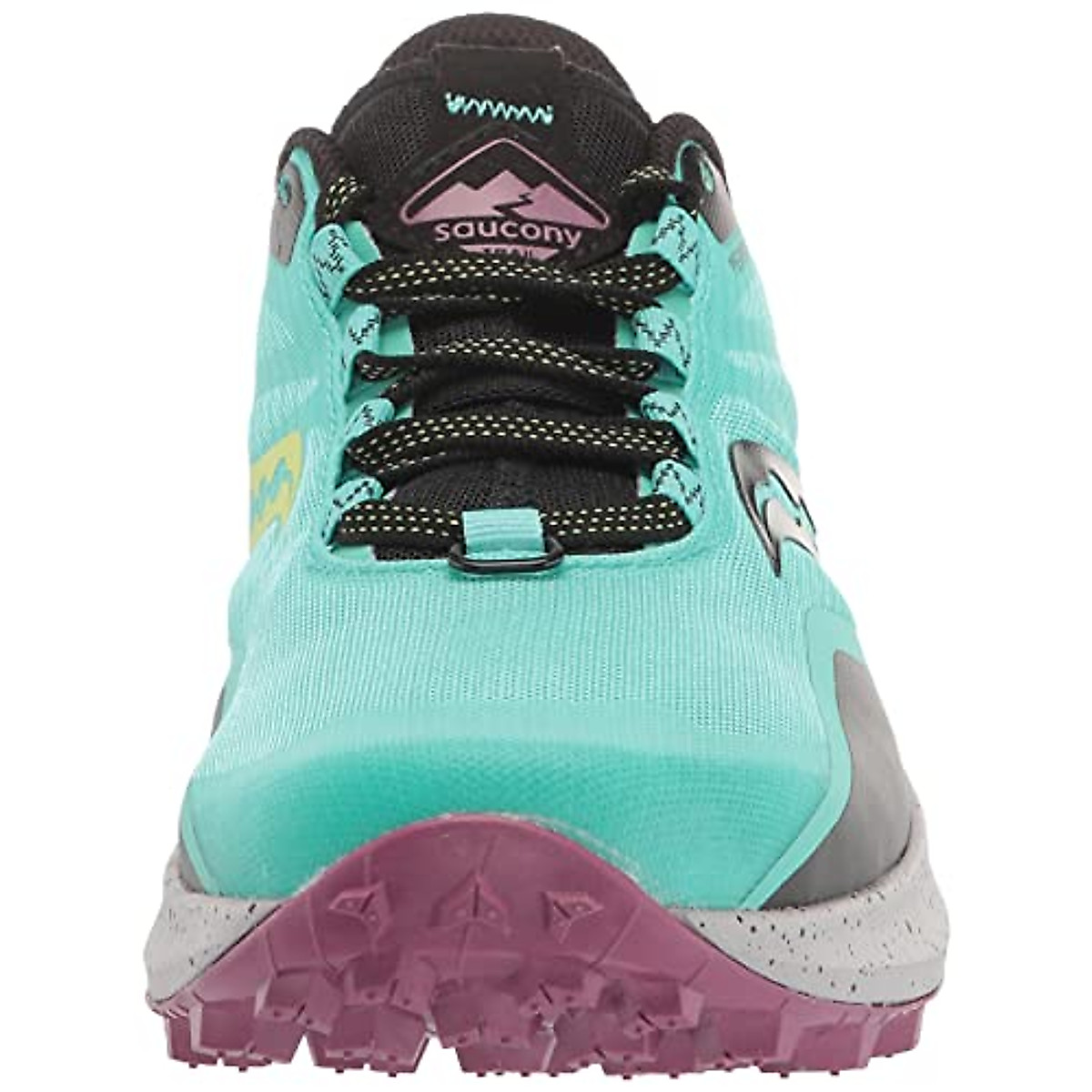 Saucony Women's Peregrine 12 Running Shoe, Cool Mint/Acid, 8