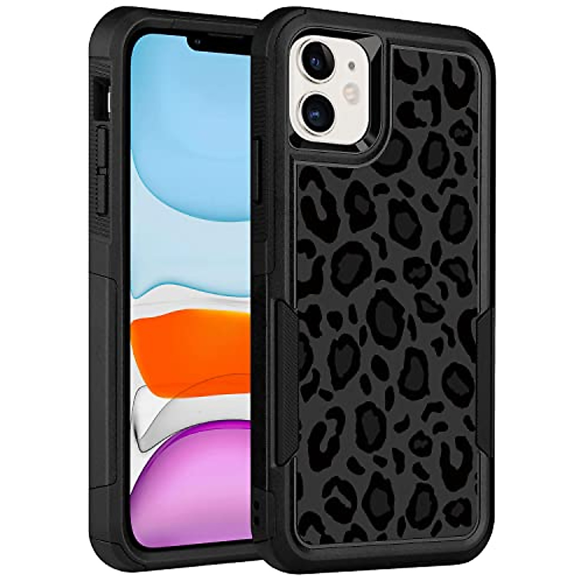 LOQUPE Designed for iPhone 11,Heavy-Duty Tough Rugged Lightweight Slim Shockproof Protective Case for iPhone 11 6.1 Inch,Women Girls,Cute Cheetah Leopard Pattern