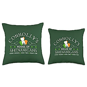 Connolly Family Name Gifts Connolly Irish Family Name Gift Personalized Home Decor Throw Pillow, 16x16, Multicolor