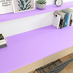 YENHOME Purple Peel and Stick Wallpaper Removable Purple Wallpaper for Bedroom Wall Paper Rolls Purple Contact Paper Peel and Stick for Cabinets Walls Drawer 17.7"x80" Matte Self Adhesive Wallpaper