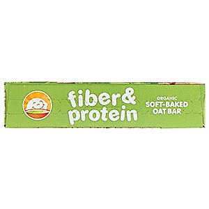 Happy Tot Organics Fiber & Protein Soft-Baked Oat Organic Toddler Snack Apple & Spinach, Organic Gluten Free Kosher Non-GMO, 4.4 Ounce Bars (pack of 5)