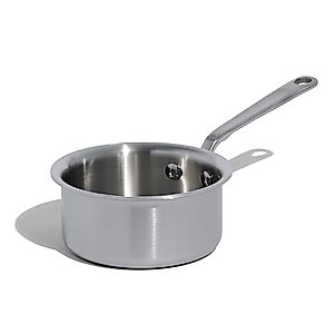 Made In Cookware - 3/4 Quart Stainless Steel Butter Warmer - 5 Ply Stainless Clad - Professional Cookware - Crafted in Italy - Induction Compatible