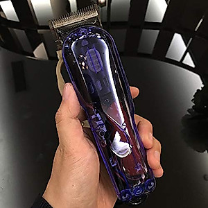 Clear DIY TOP Housing, Transparent TOP Cover for Wahl 5-Star Series Cordless Senior Clipper #8504,clipper not included.(blue)