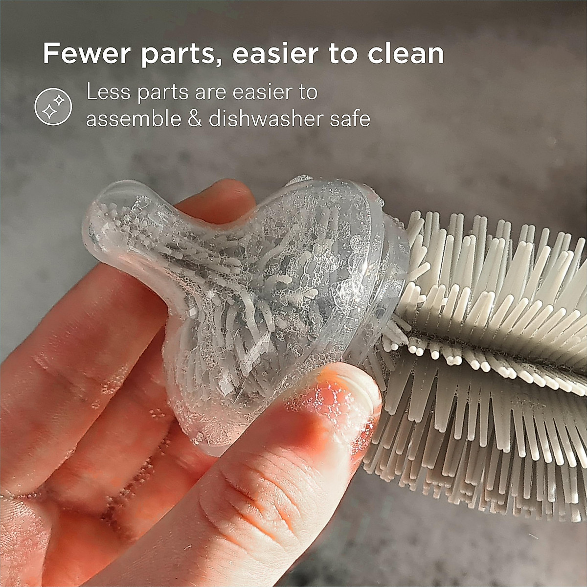 Smilo Baby Bottle Set with Stage 0 Slow Flow Anti Colic Nipple, 10 Oz / 300 ml Capacity, 3X Pack of Anti Colic Baby Bottles 0-3 Months - Aqua Blue