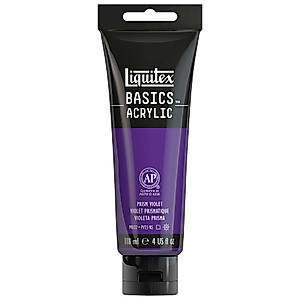 Liquitex BASICS Acrylic Paint, 118ml (4-oz) Tube, Prism Violet