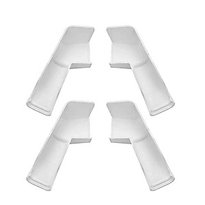 RV Gutter Spouts - Rigid RV Gutter Extenders, Directs Rainwater Away from Your RV, Long Version Extended RV Rain Gutter Spouts for Trailer Camper Motorhome Toy Hauler (2 Left +2 Right, White)