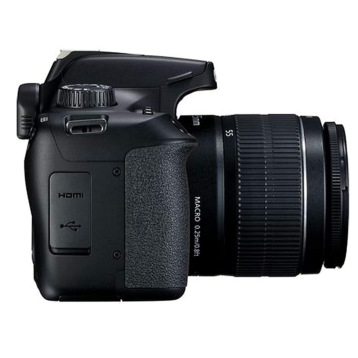 Canon EOS Rebel T100 DSLR Camera w/ 18-55mm F/3.5-5.6 Zoom Lens + Macro + Telephoto + More (18pc Bundle) (Renewed)