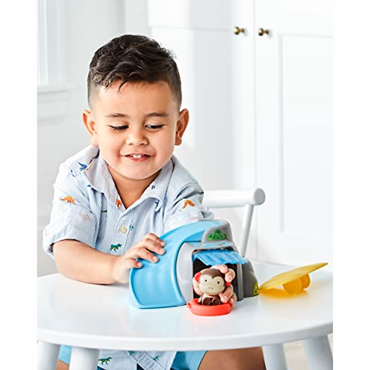 Skip Hop Pretend Play Zoo Outdoor Adventure Rock Climb Play Set, Toy for Kids 2 Years and Up, Monkey (Pack of 2)