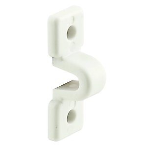 Prime-Line MP7018 Loop Clip, Fits Wire Shelves, Plastic Construction, White (12 Pack)