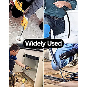 Sewer Jetter Nozzle 2PCS, NIKOEO Sewer Jetting Nozzle for Pressure Washer with Stainless Steel, Sewer Jet Hose Nozzle, Water Jet Drain Cleaners,1/4'' Quickly Connector, 5000 PSI