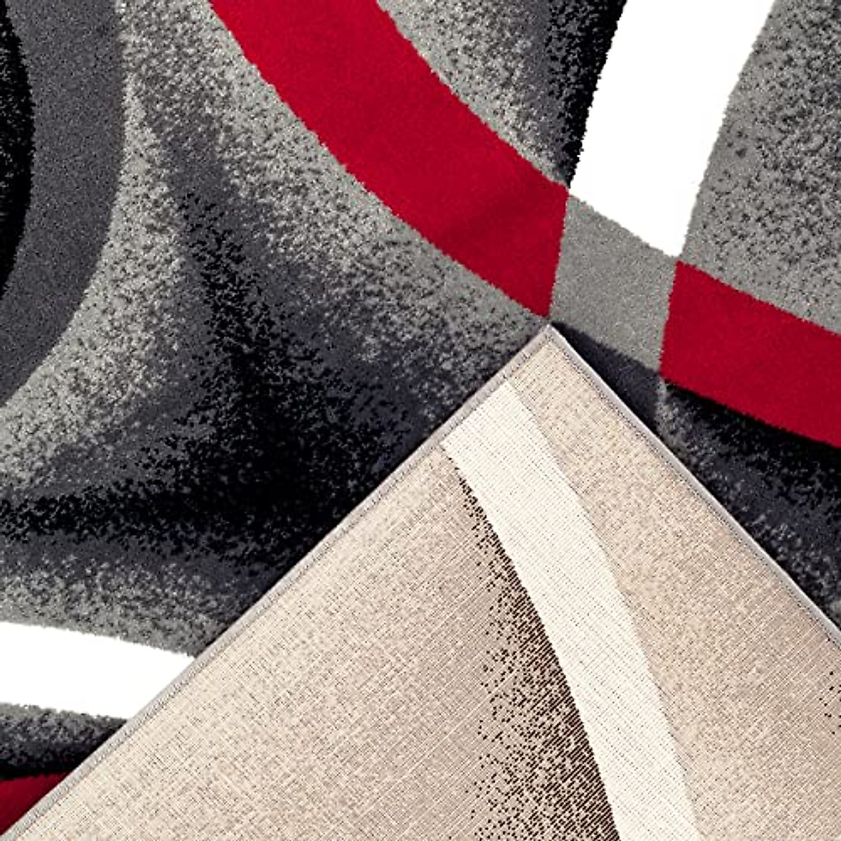 Persian Area Rugs 2305 Gray 8x11 Abstract Area Rug, 8 x 11 ft