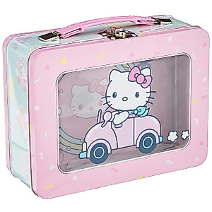 The Tin Box Company Hello Kitty XL Tin Lunchbox with Window , Pink