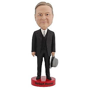 Royal Bobbles Herbert Hoover Bobblehead, Premium Polyresin Lifelike Figure, Unique Serial Number, Exquisite Detail