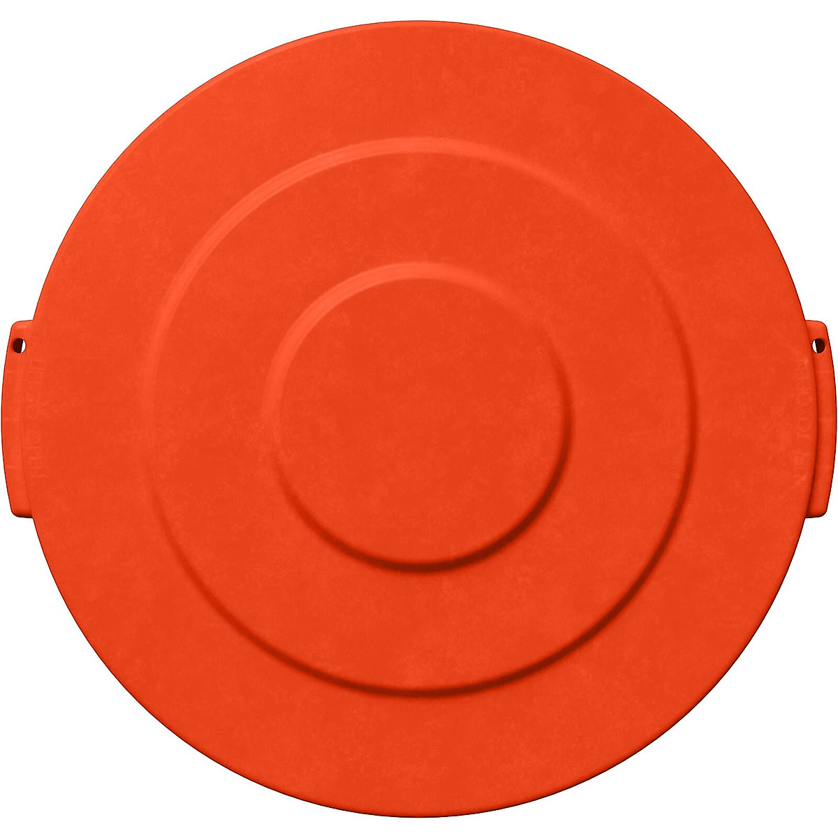 SPARTA Bronco Trash Can Lid, Round Waste Container Cover, Polyethylene, 10 Gallons, Orange