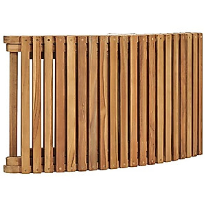 vidaXL Solid Teak Wood Folding Sun Lounger with Table Outdoor Garden Patio Balcony Terrace Seating Sunbed Lounge Bed Foldable Daybed