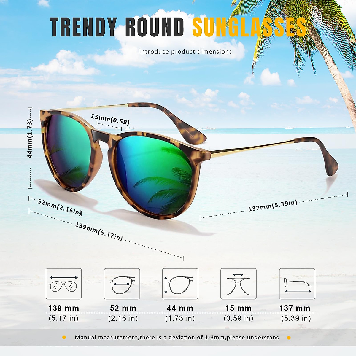 CHBP Sunglasses Womens Men's Novelty Sunglasses & Eyewear (bw-green)