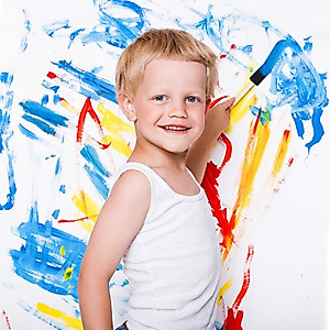 24 Pcs Foam Brush Set, Foam Paint Brushes, Wood Handle Sponge Brushes for Painting, Foam Brushes Sponge Paint Brush for Staining, Varnishes, and DIY Craft Projects (1'', 2'' and 3'')