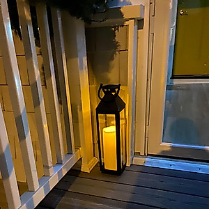 4 x 10 Inch Led Flameless Candles Outdoor Waterproof Battery Operated Candle with Timer Large Flicking Pillar Candle for Indoor Outdoor Lanterns Electric Candle for Wedding Decoration,Cream White