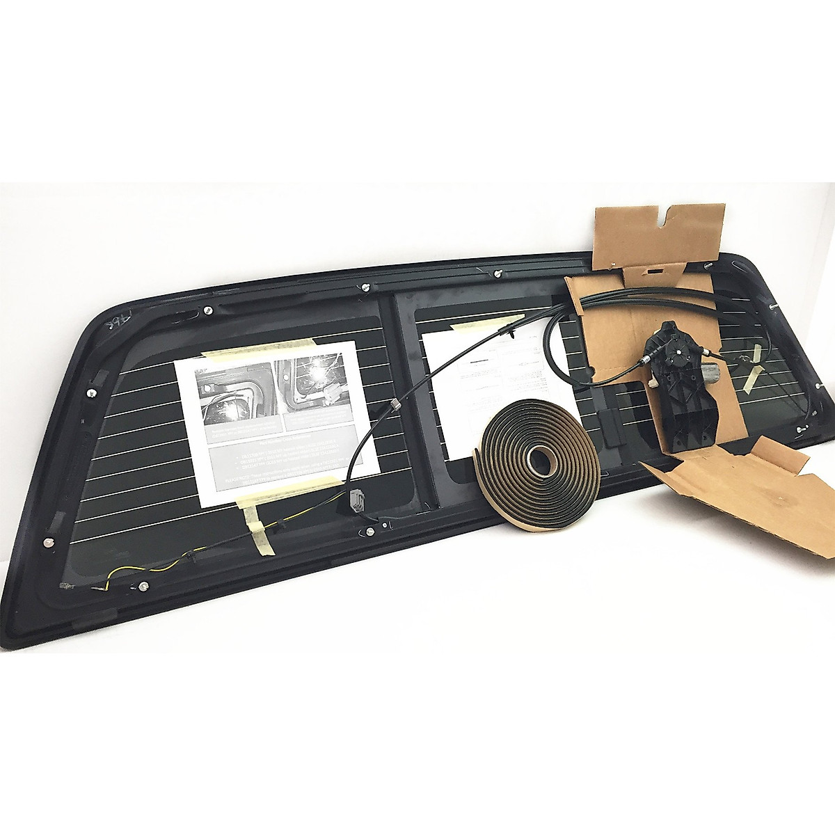 OEM Heated Sliding Back Window Glass Back Power Slider Compatible with Ford F150 Pickup 2004-2014 Models