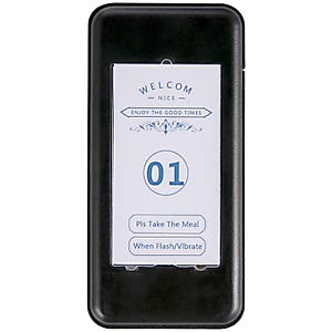 VEVOR F101 Restaurant Pager System 16 Pagers, Max 98 Beepers Wireless Calling System, Touch Keyboard with Vibration, Flashing and Buzzer for Church, Nurse,Hospital & Hotel