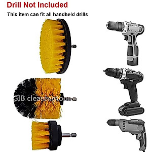 GIB cleaningtool Auto Car Detailing Kit Interior Exterior - 5 Detail Brush, 3 Wire Brush, 3 Drill Brush, 2 Car Wash Sponge,1 Cone Sponge,1 Microfiber Mitt, 1 Automotive Air Vent Brush and Cloth